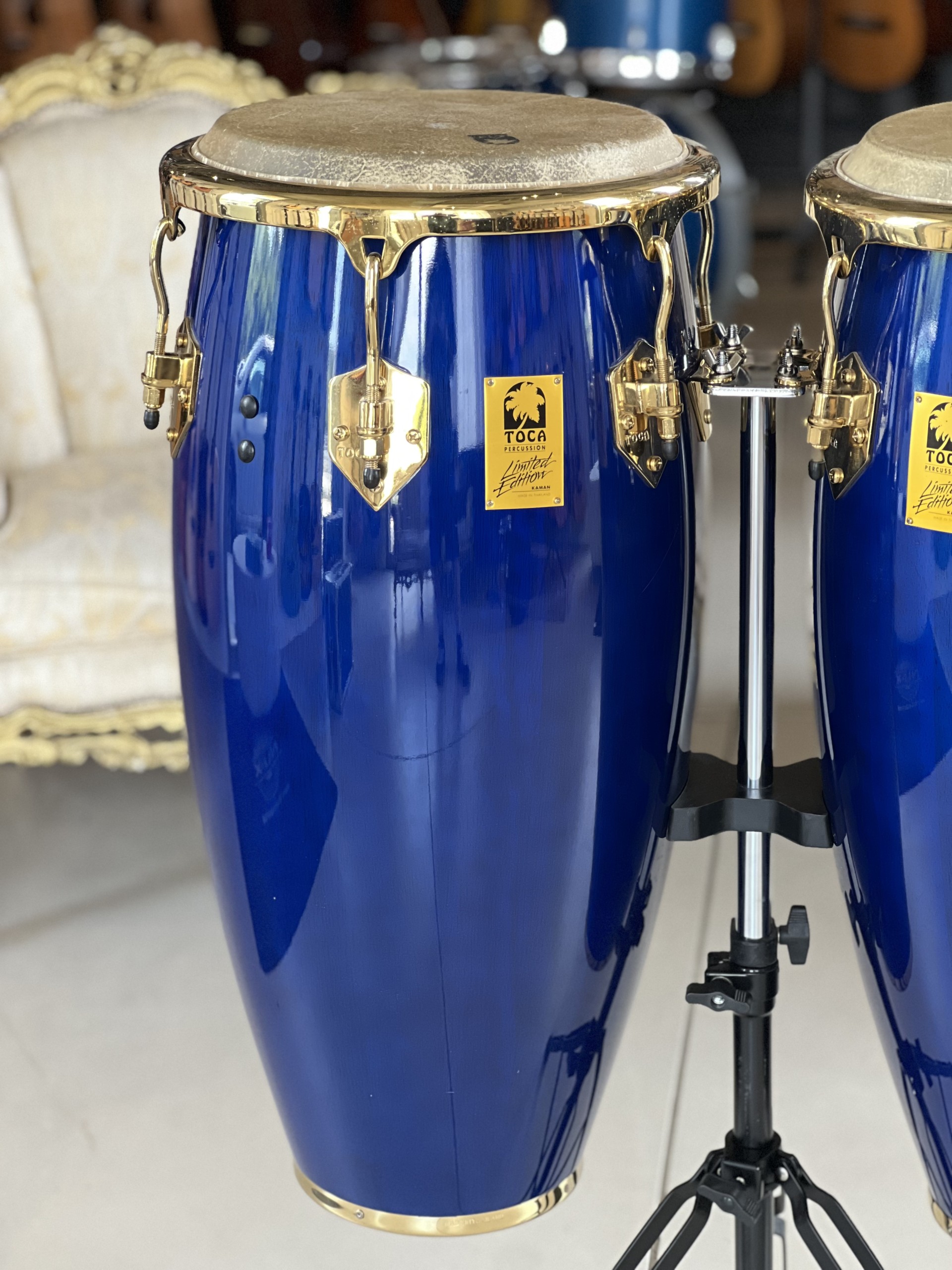TOCA PERCUSSION KAMAN Limited Edition Blue – Congas – Brahms Strumenti ...